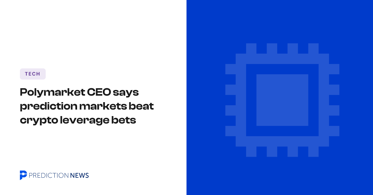 Polymarket Ceo Says Prediction Markets Beat Crypto Leverage Bets 3627