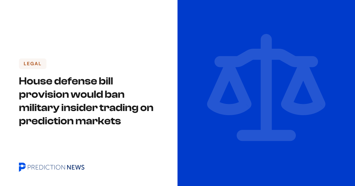House defense bill provision would ban military insider trading on ...