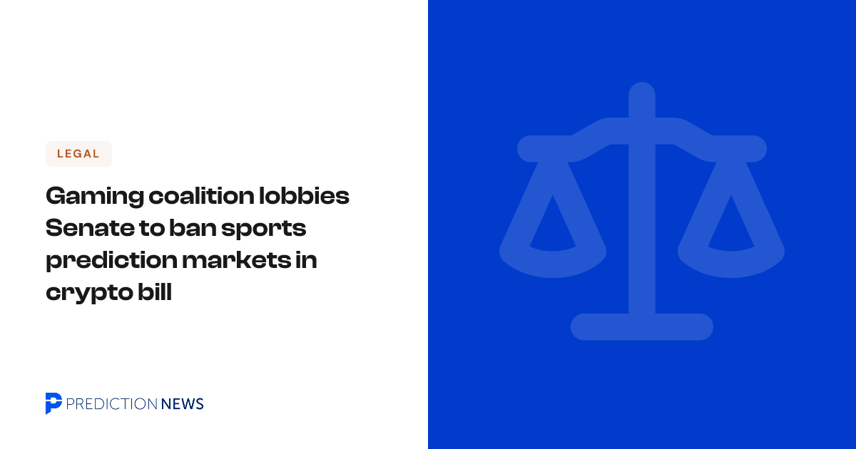 Gaming coalition lobbies Senate to ban sports prediction markets in ...